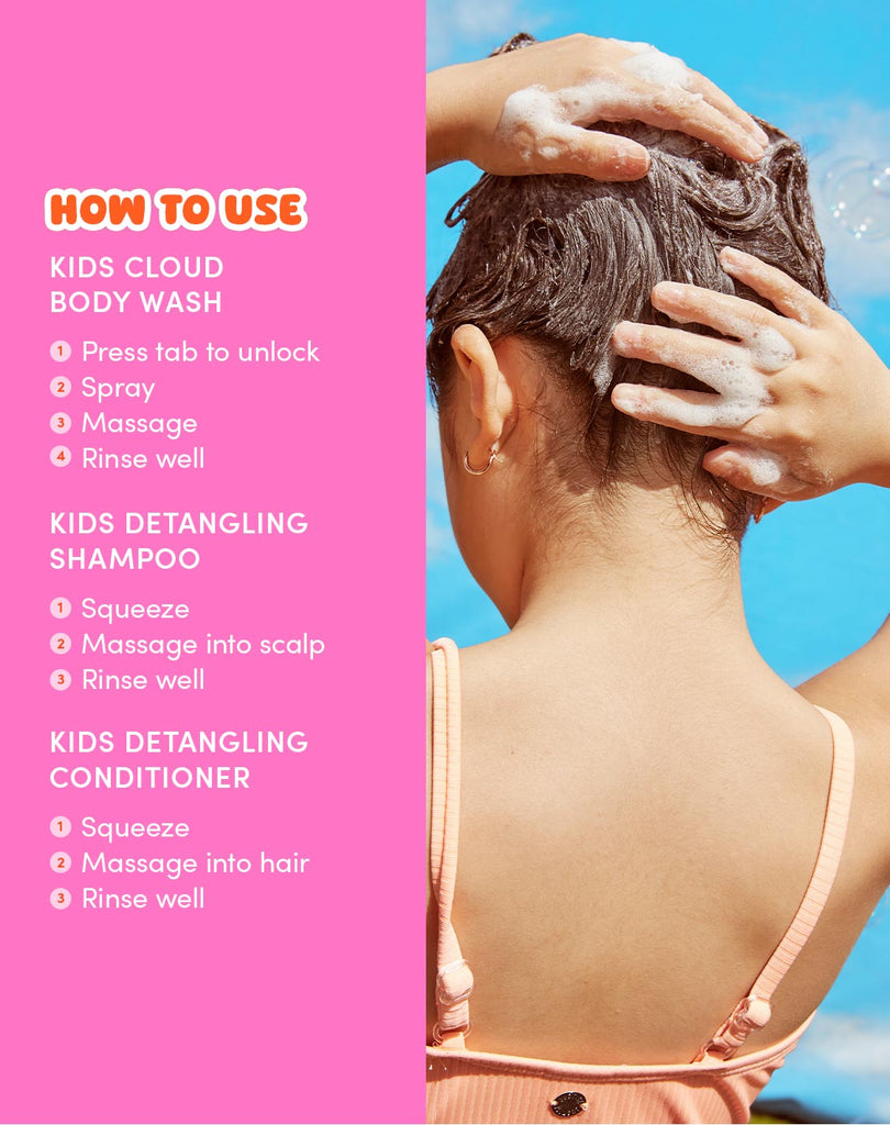 Evereden | Kids Bath Time Trio | Clean Skincare for Kids