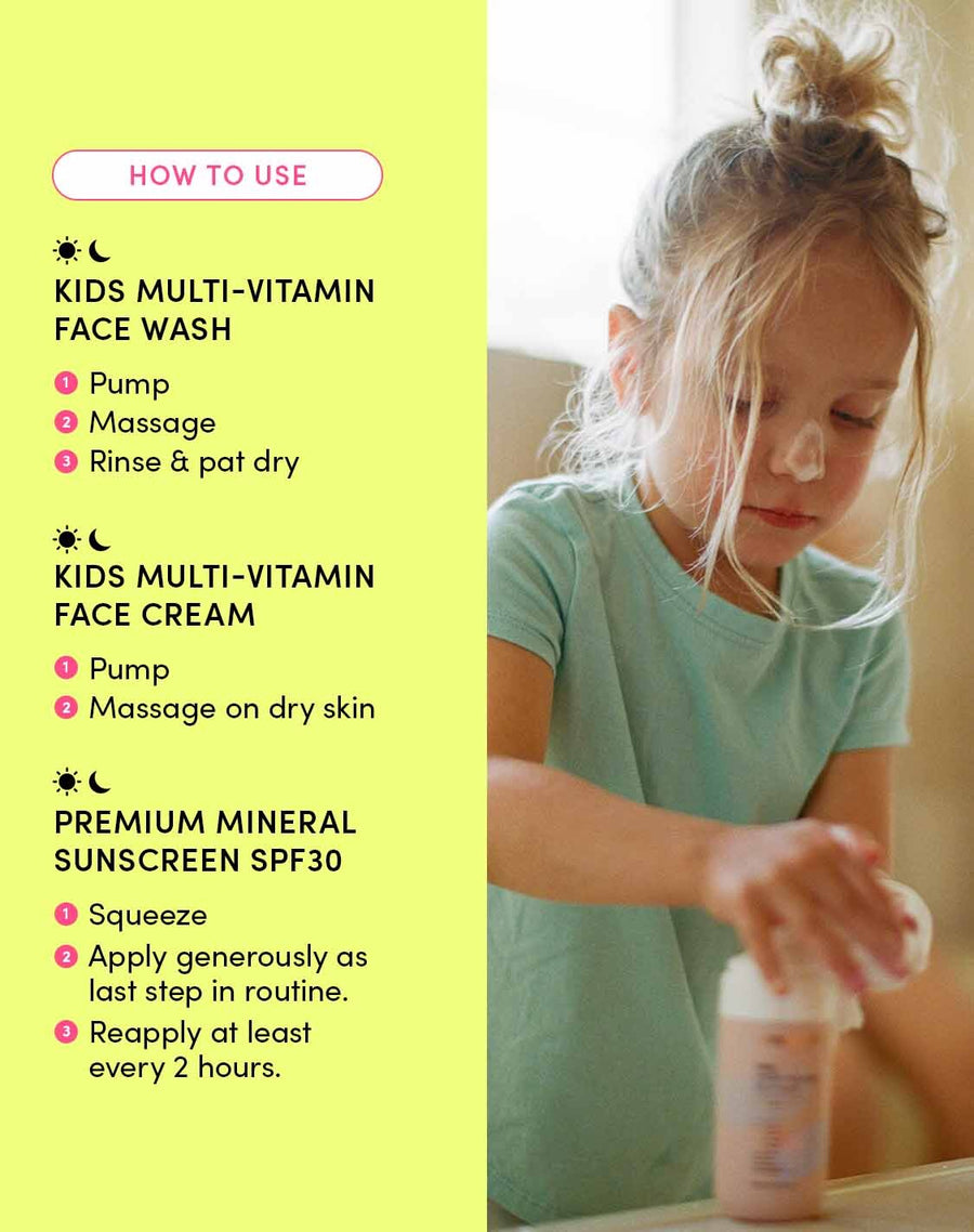 Evereden | Kids Daily 1-2-3 Skincare Routine | Clean Skincare