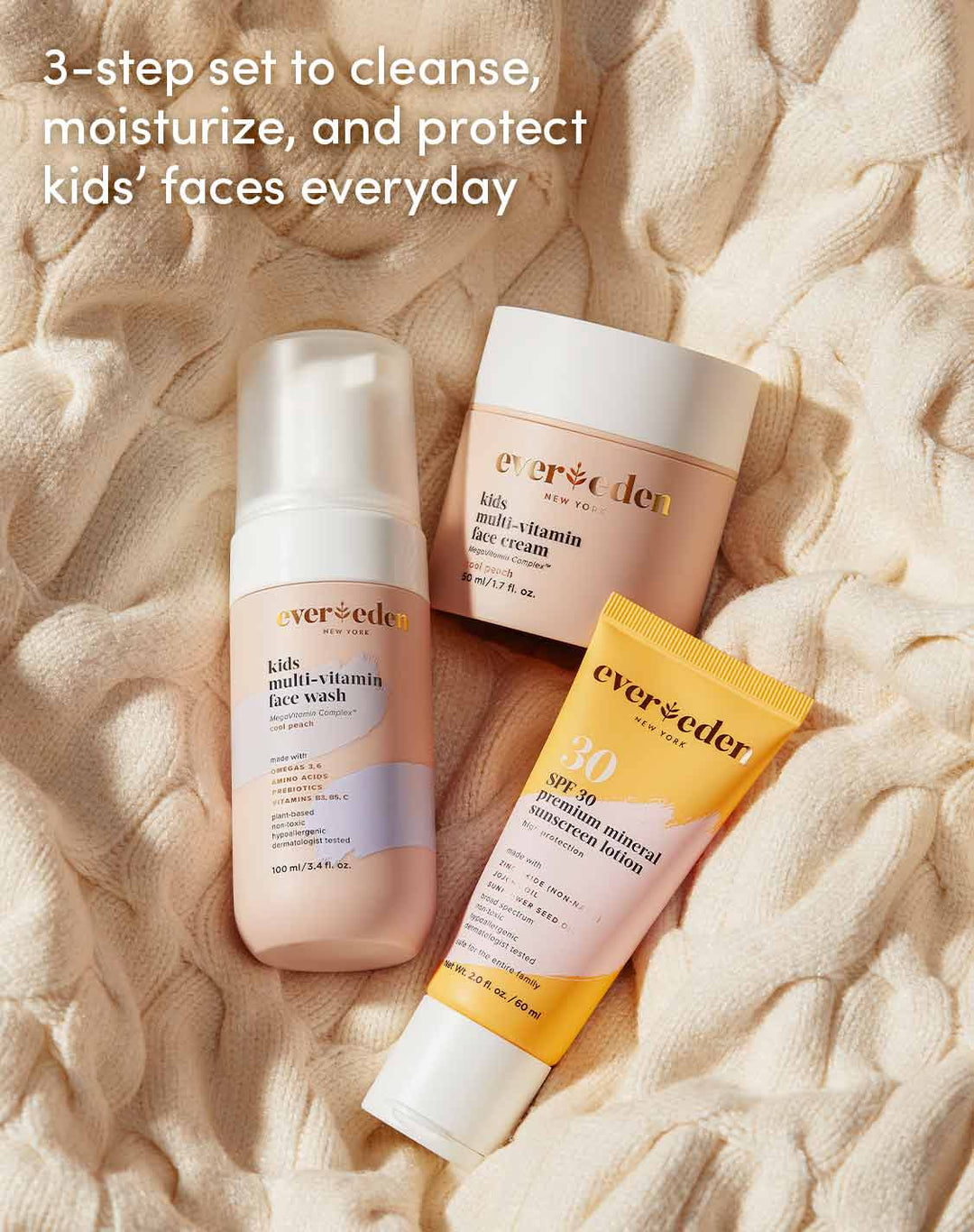 Evereden | Kids Daily 1-2-3 Skincare Routine | Clean Skincare