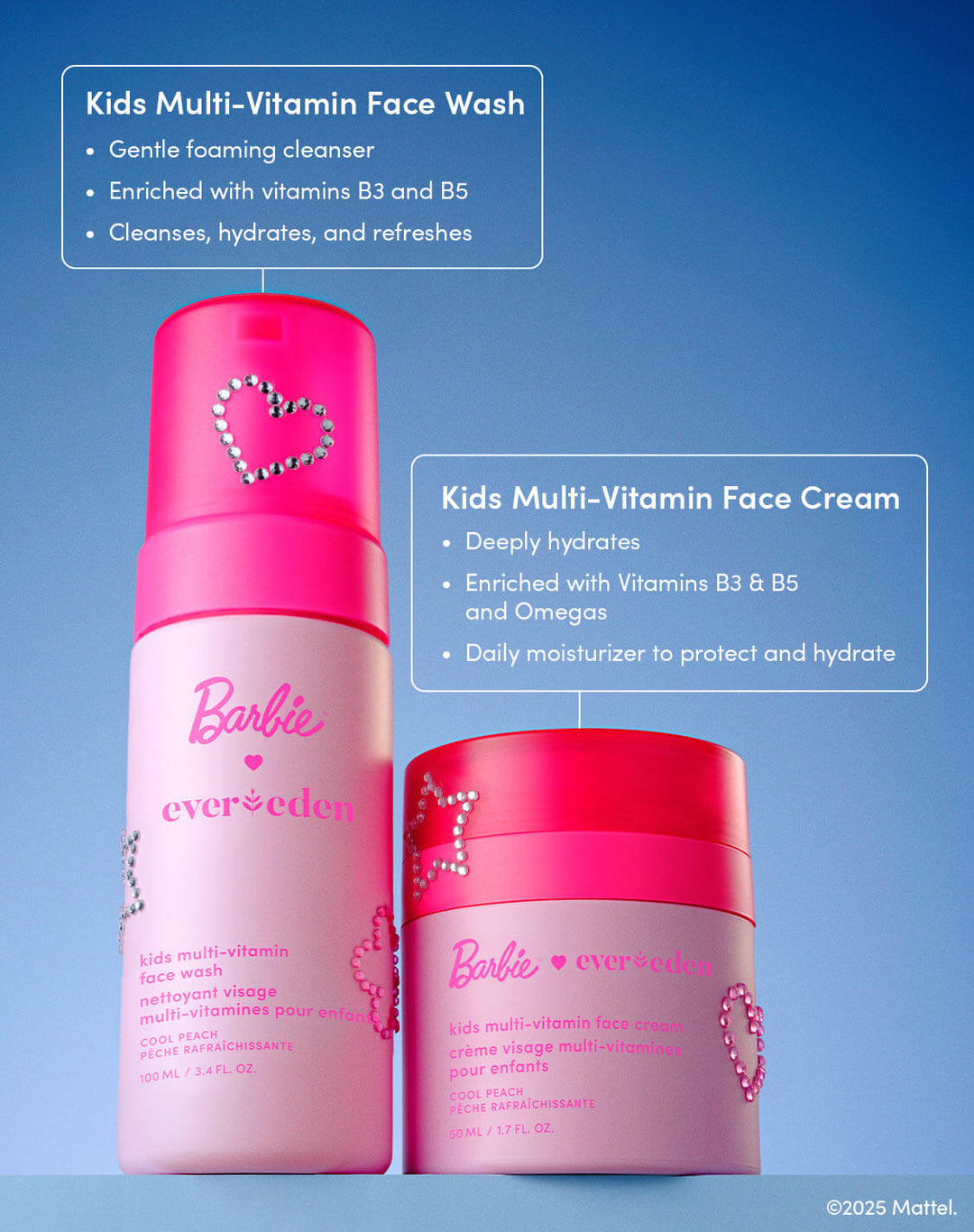 Evereden | Barbie™ Skincare Set for Kids | Kids Happy Face Duo | Clean ...