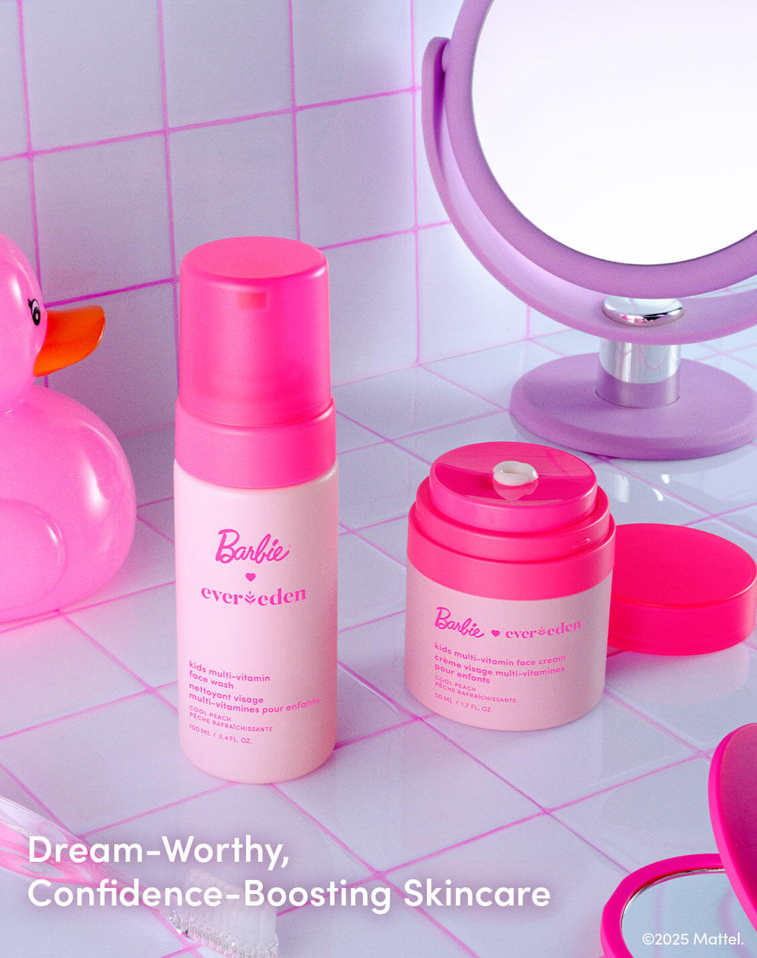 Evereden | Barbie™ Skincare Set for Kids | Kids Happy Face Duo | Clean ...
