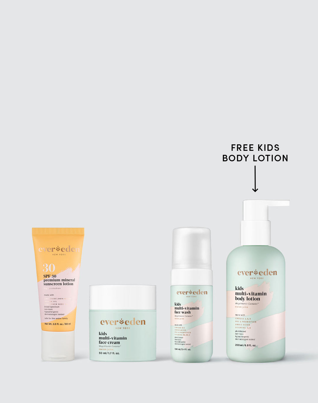Evereden | Kids Daily 1-2-3 Skincare Routine | Clean Skincare