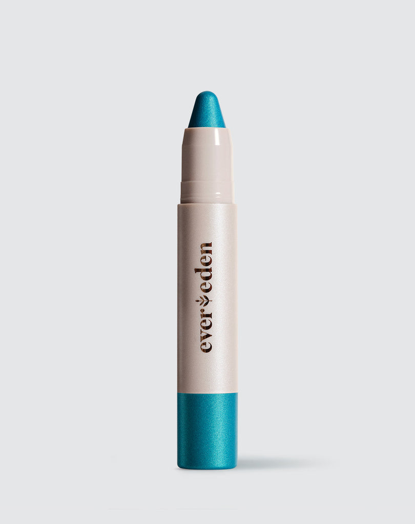 Kids Fantasy Face Crayon Teal | Safe Kids Makeup For Play | Evereden