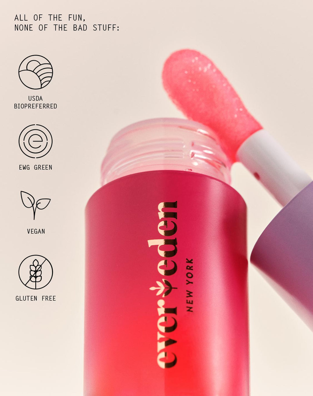 Kids Tinted Lip Oil | Safe Kids Makeup For Play | Evereden